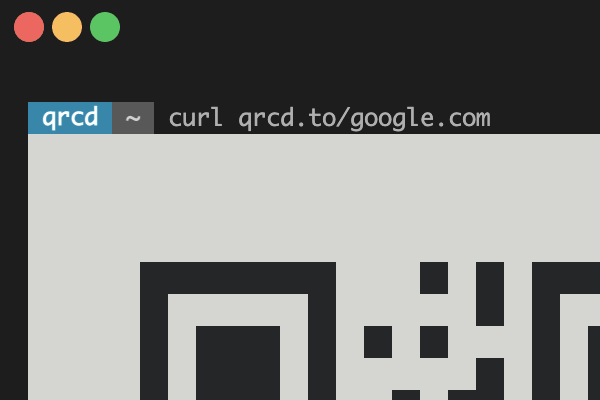 qrcd.to - QR codes in your terminal